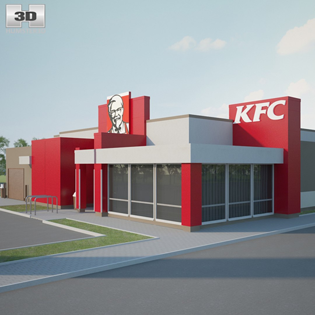 modelo 3d Restaurante KFC 02 - TurboSquid 1235622
