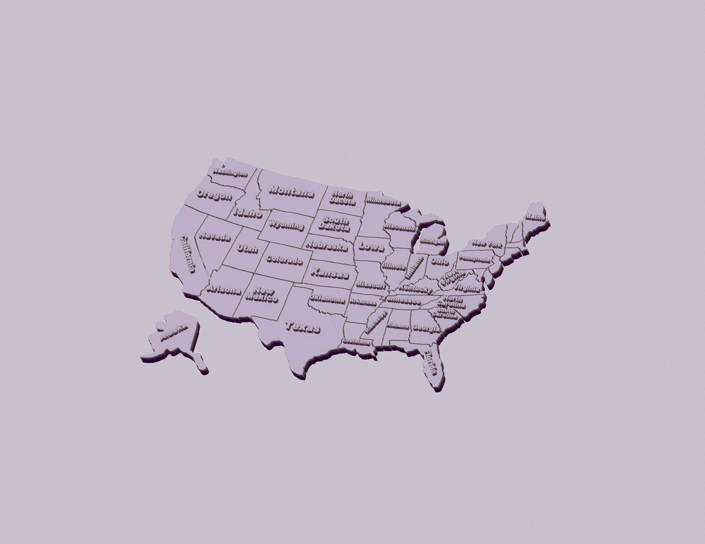 3D USA Map - TurboSquid 1967443