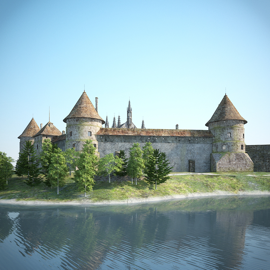 3ds max medieval castle
