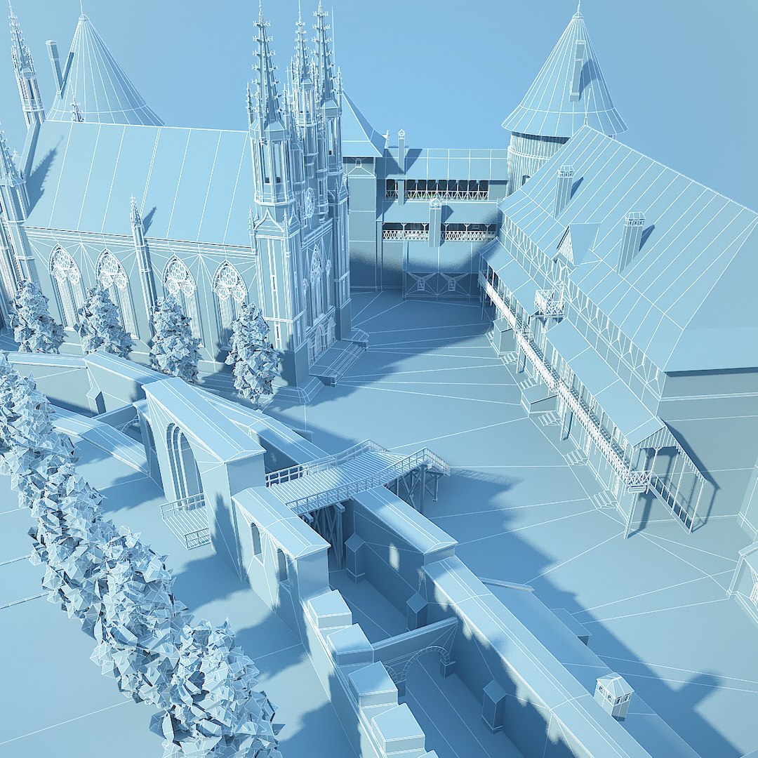 3ds Max Medieval Castle