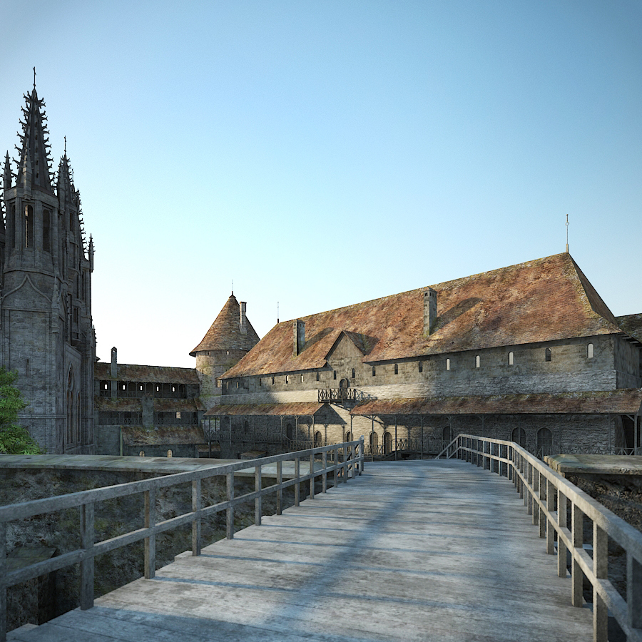 3ds max medieval castle