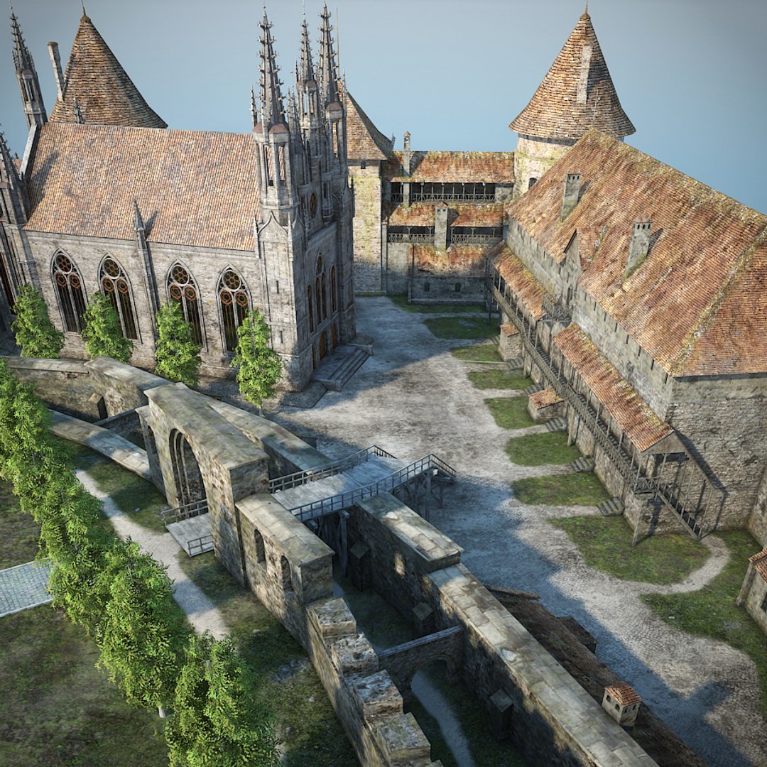 3ds Max Medieval Castle