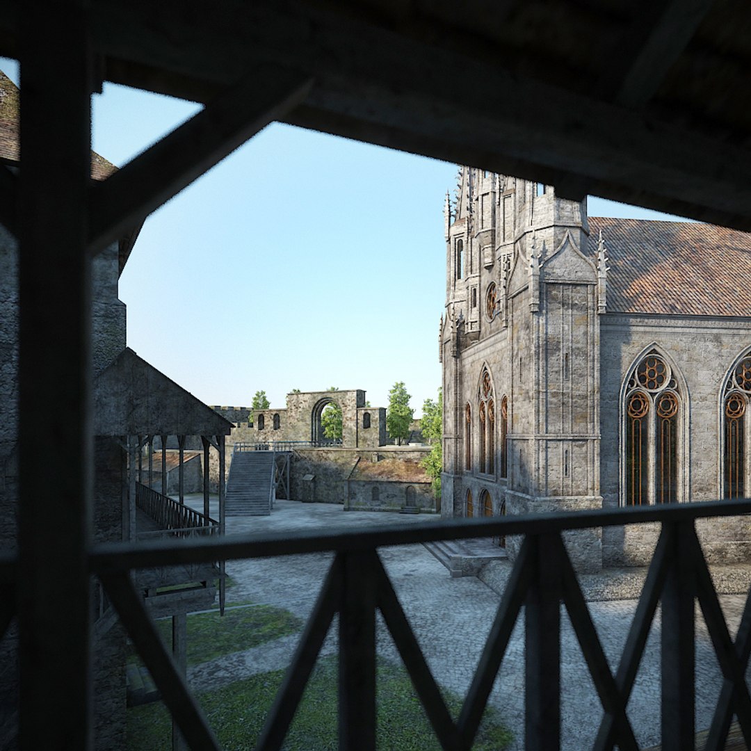 3ds Max Medieval Castle