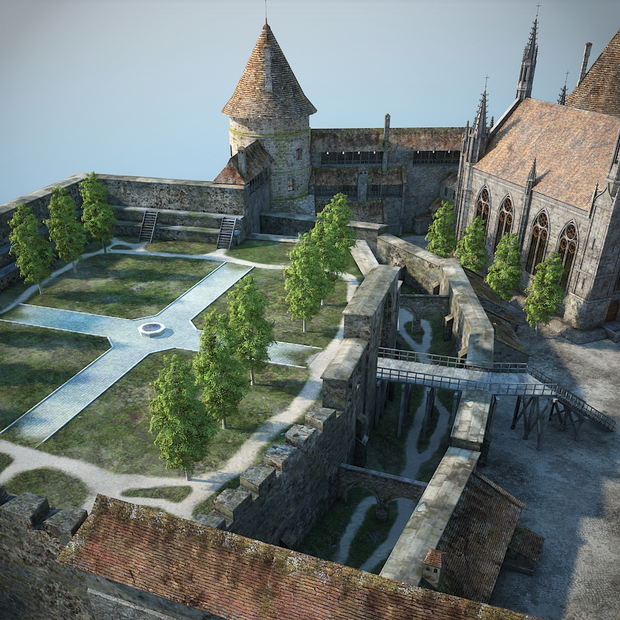 3ds max medieval castle