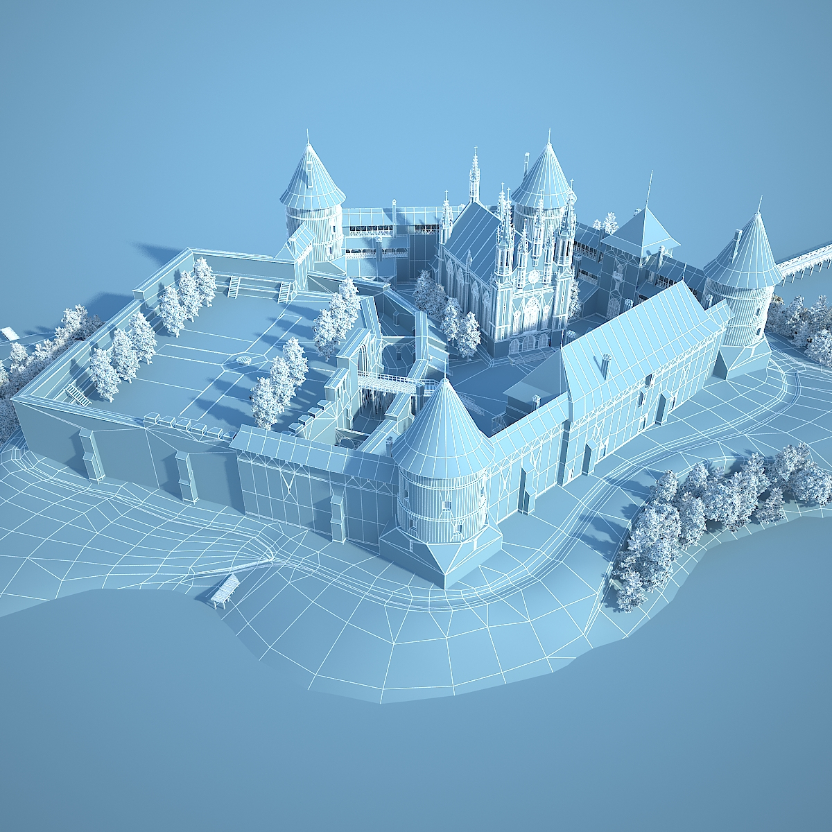 3ds max medieval castle