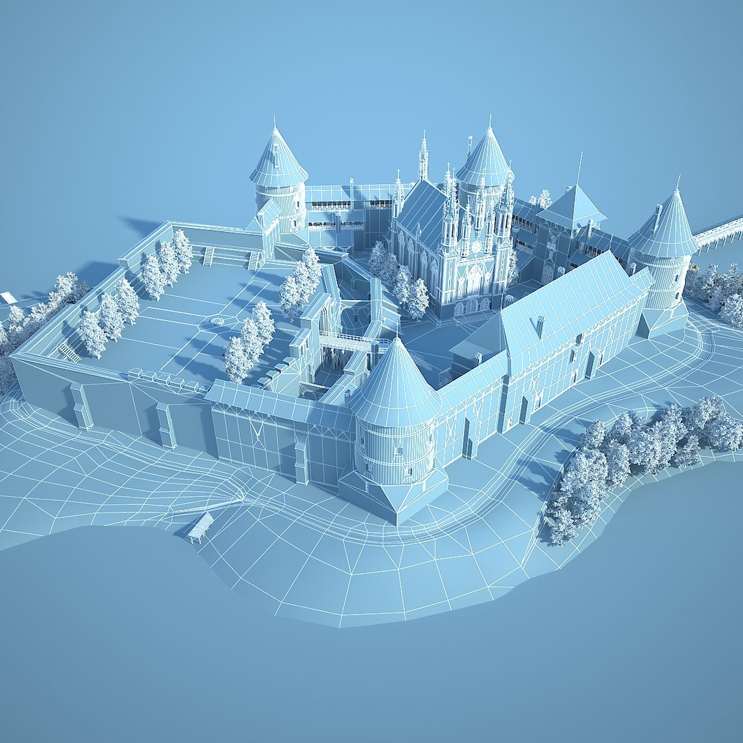 3ds Max Medieval Castle