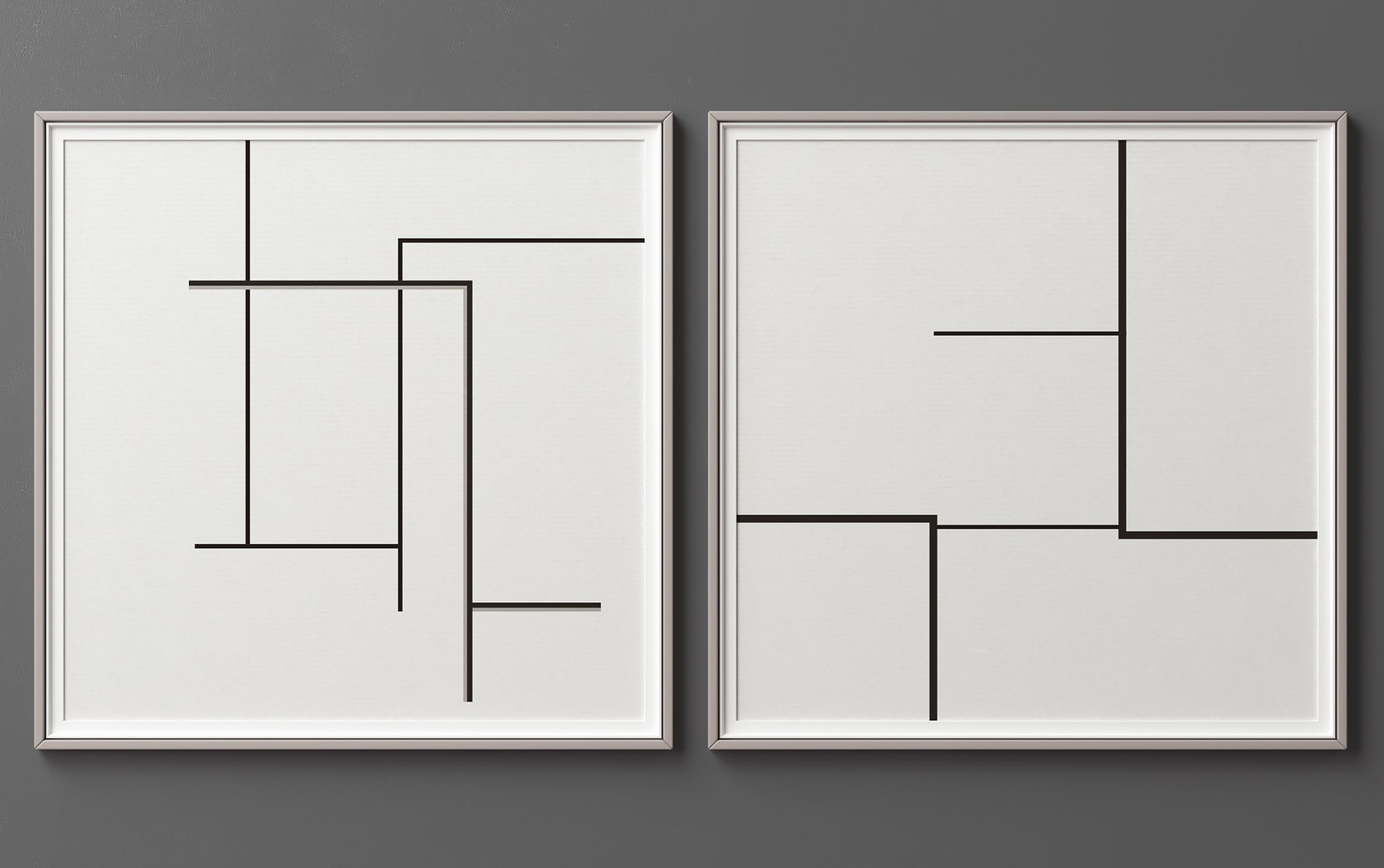 3D Picture Frames Set-496 - TurboSquid 2198103