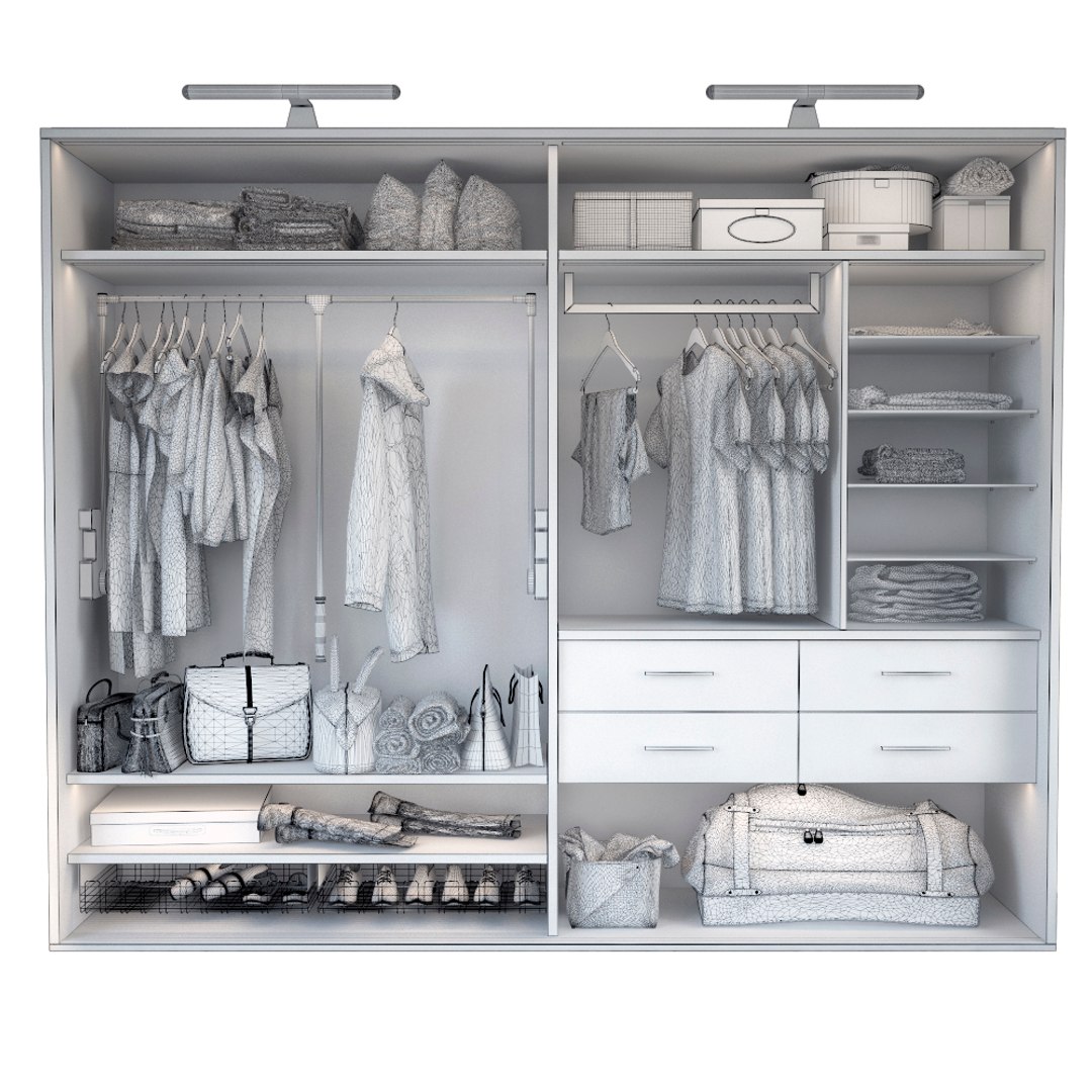 Wardrobe Clothes 3D Model - TurboSquid 1474670