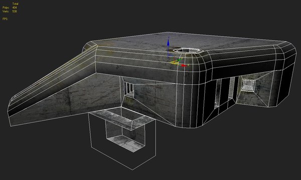 german ww2 bunker 3d max