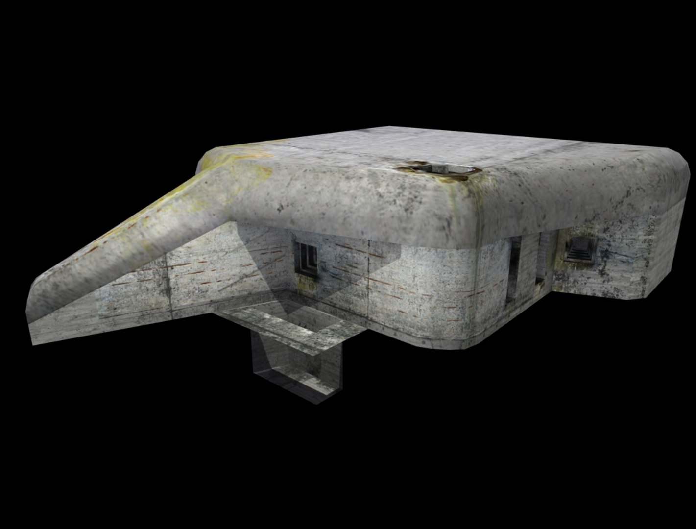German Ww2 Bunker 3d Max