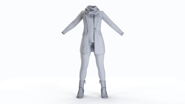 modelo 3d Ropa femenina de otoño - TurboSquid 2175547