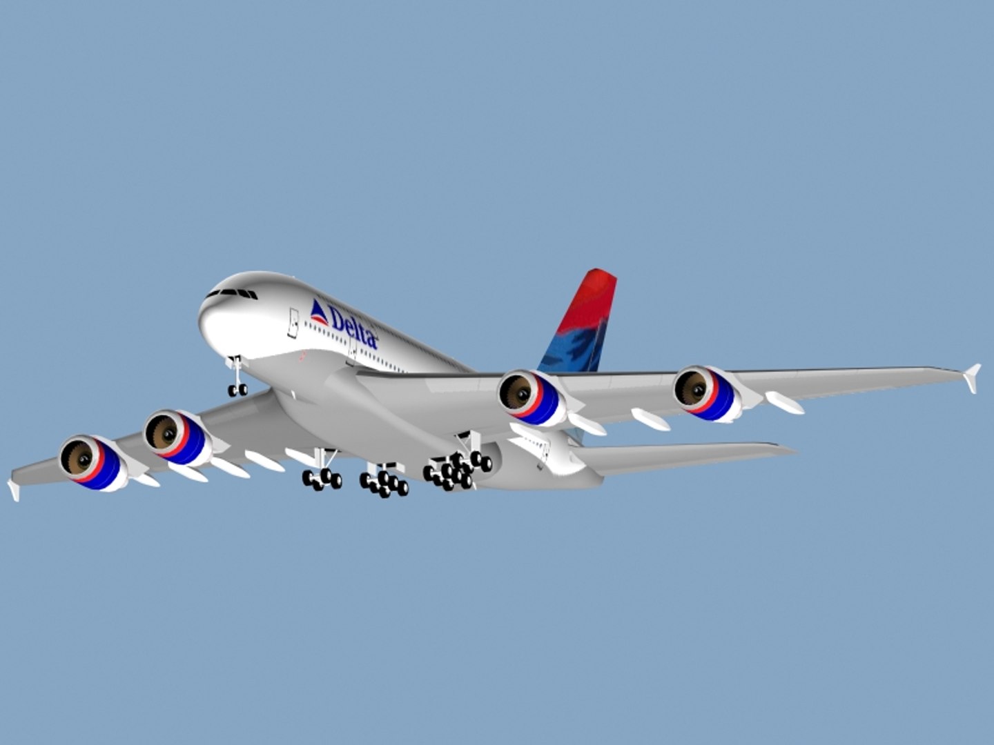 Lwo Airbus A380-800 Delta A380
