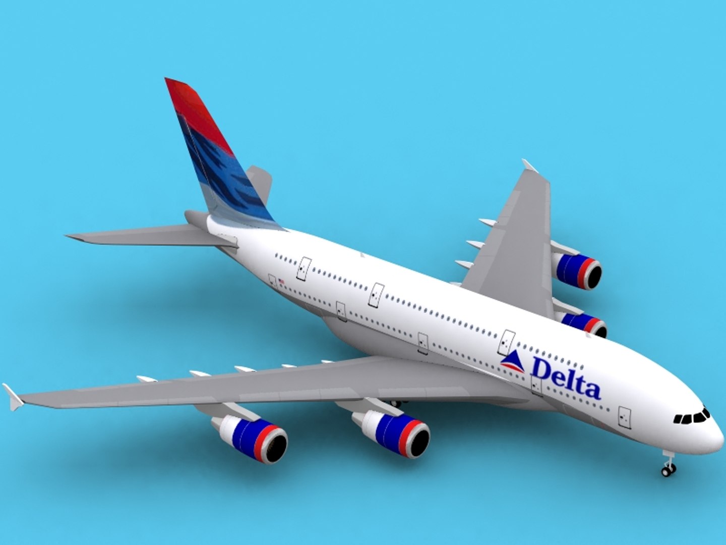 Lwo Airbus A380-800 Delta A380