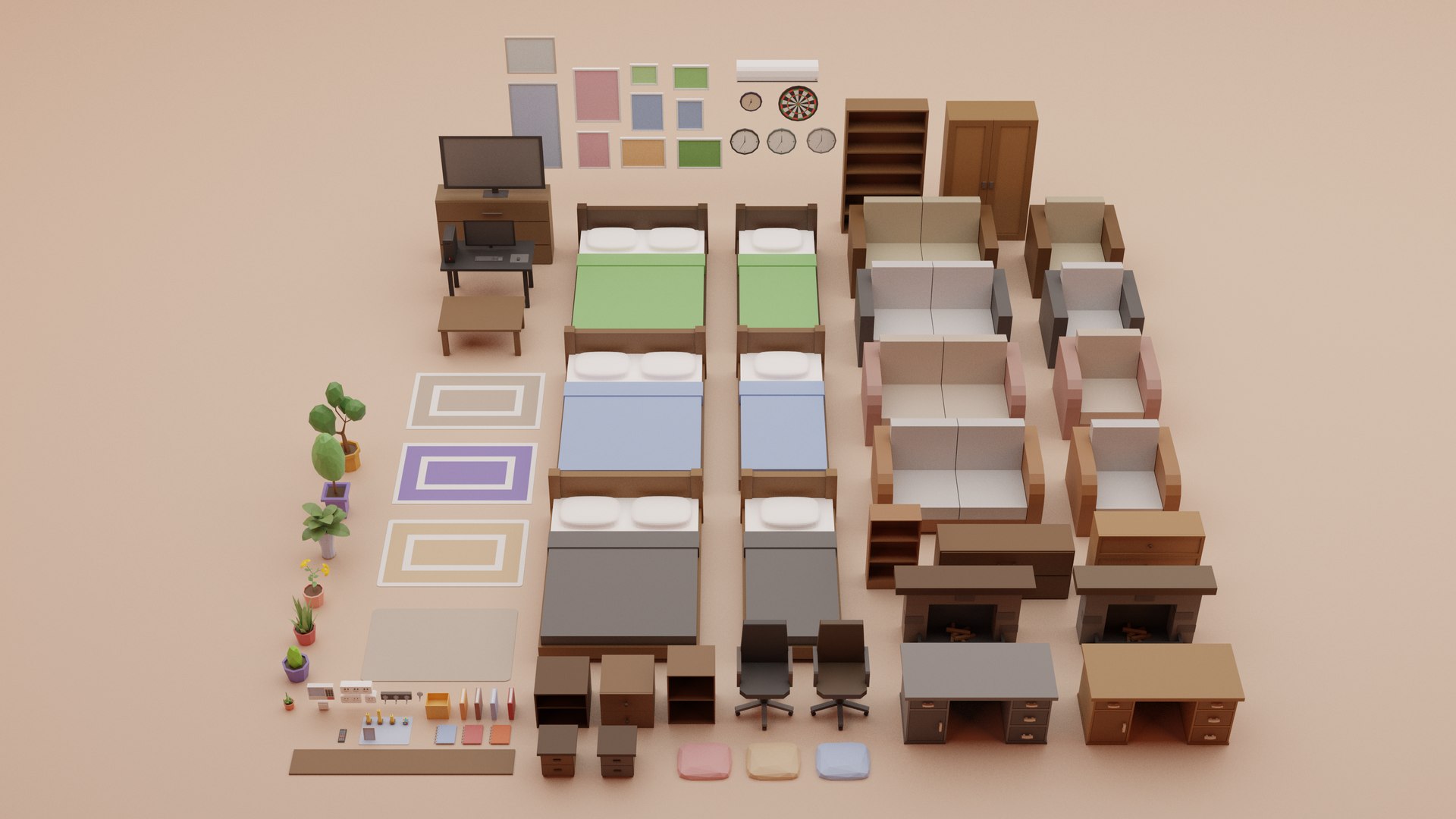 3D Pack Interior Modular - TurboSquid 1547648