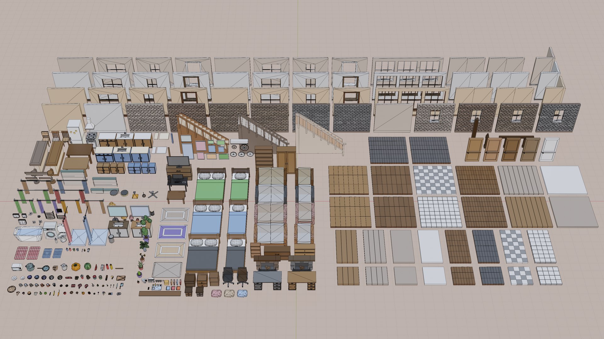 3D Pack Interior Modular - TurboSquid 1547648