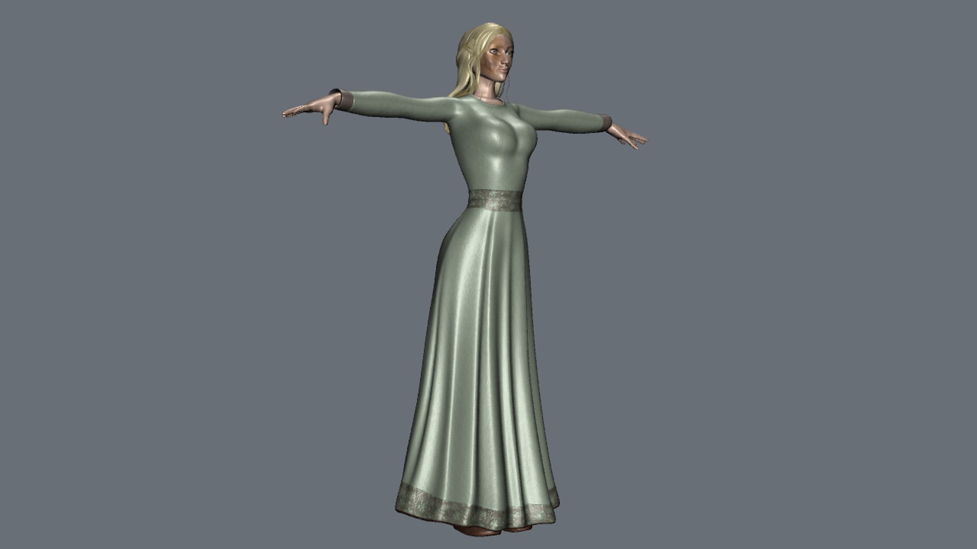 3D Model Female Character Lady Woman - TurboSquid 1406712