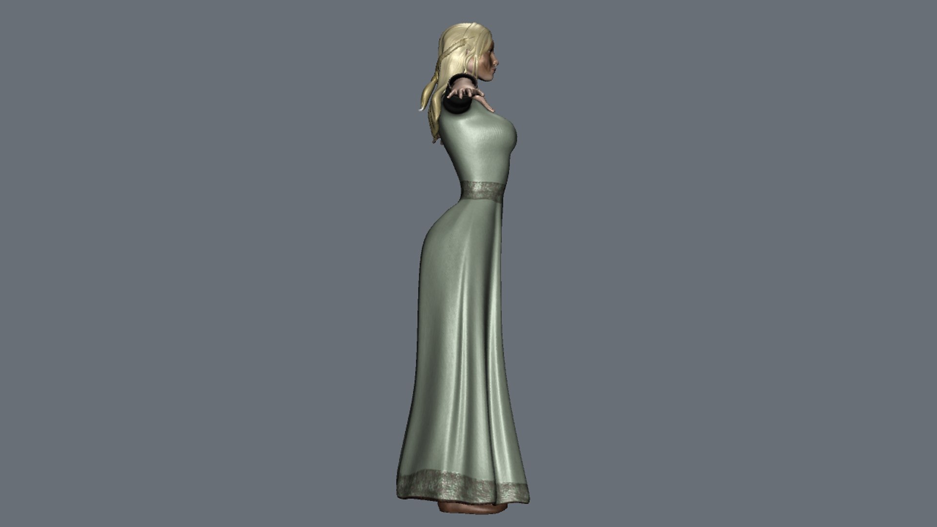 3D Model Female Character Lady Woman - TurboSquid 1406712