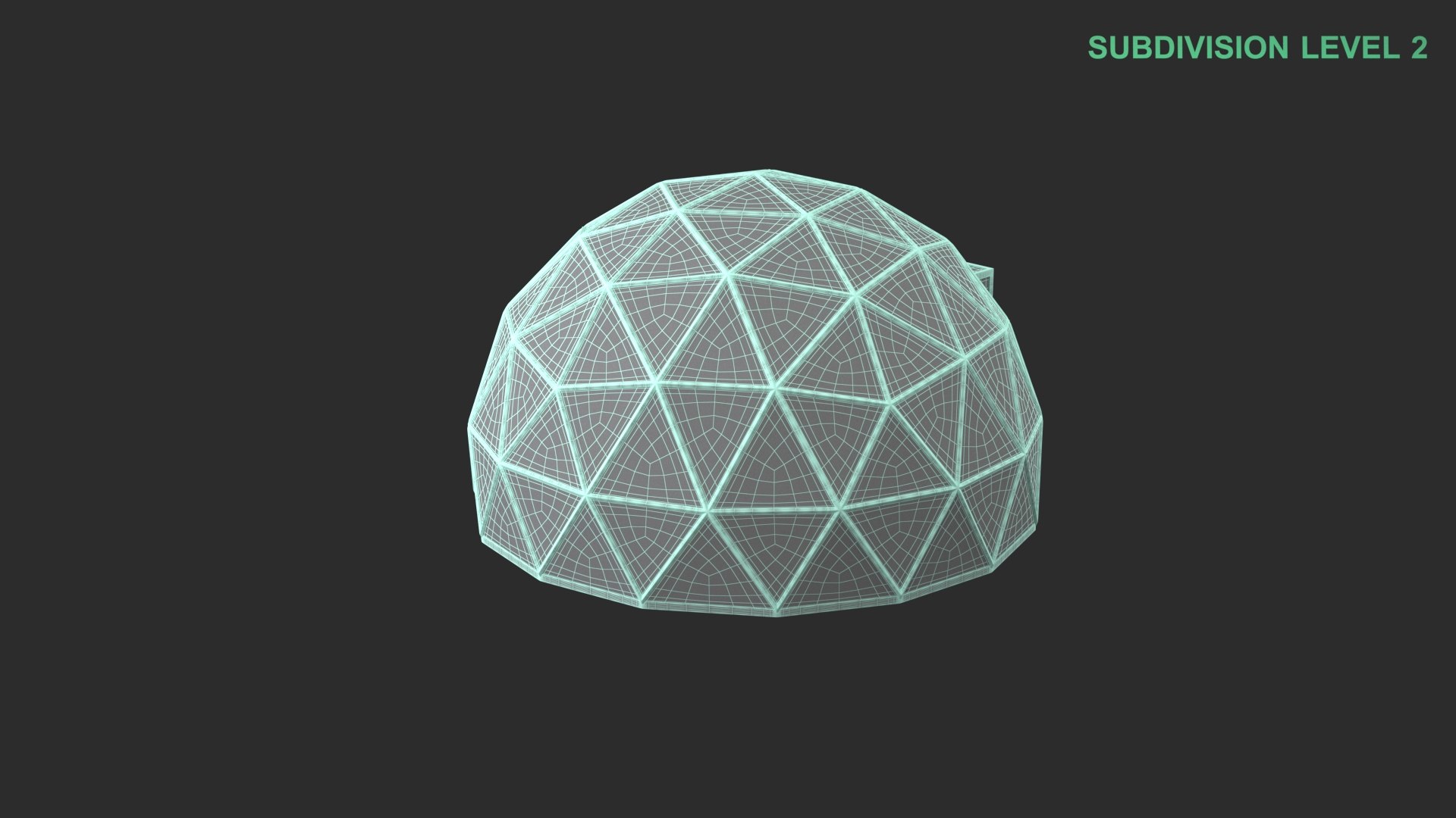 Geodesic Dome 3D Model - TurboSquid 2363083