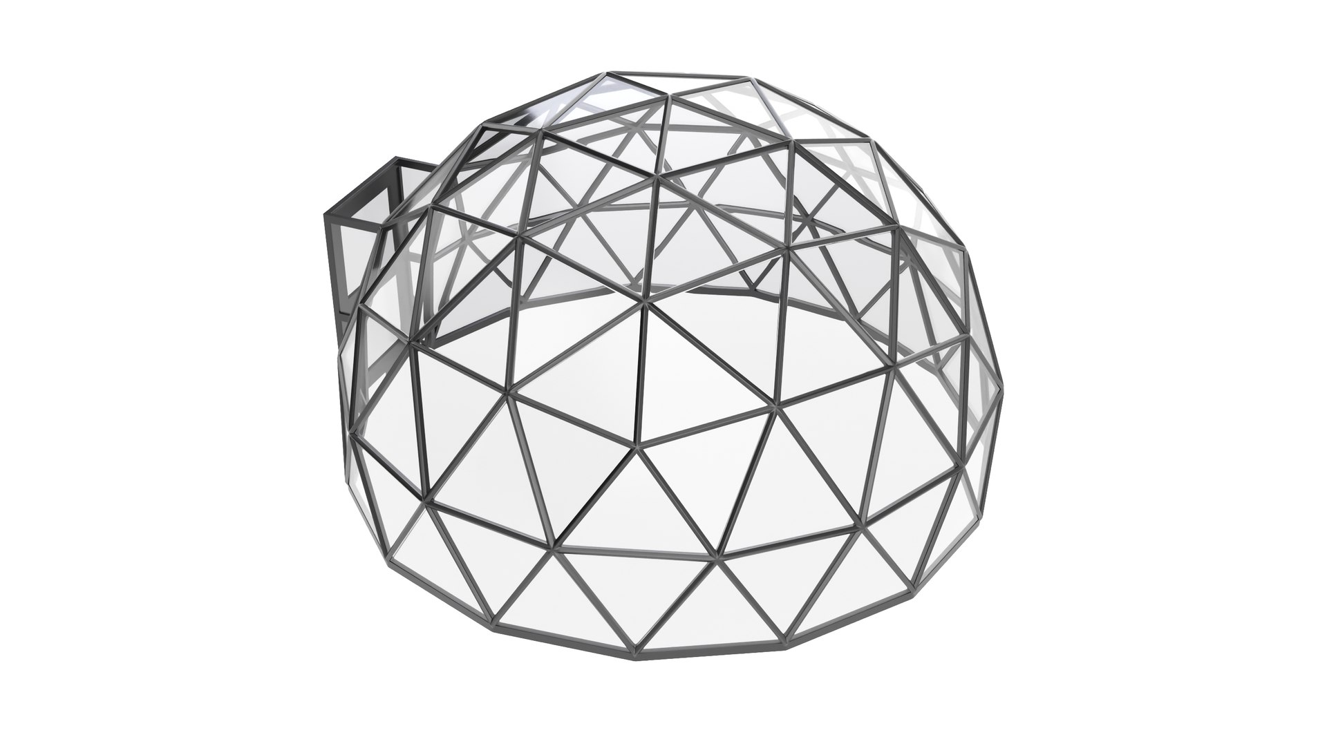 Geodesic Dome 3D Model - TurboSquid 2363083