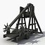 3dsmax old wooden trebuchet