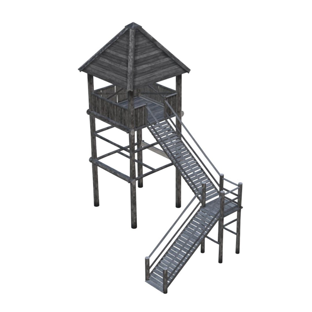 Low Poly Wooden Rustic Lookout 3D Model 3D Model - TurboSquid 2300218