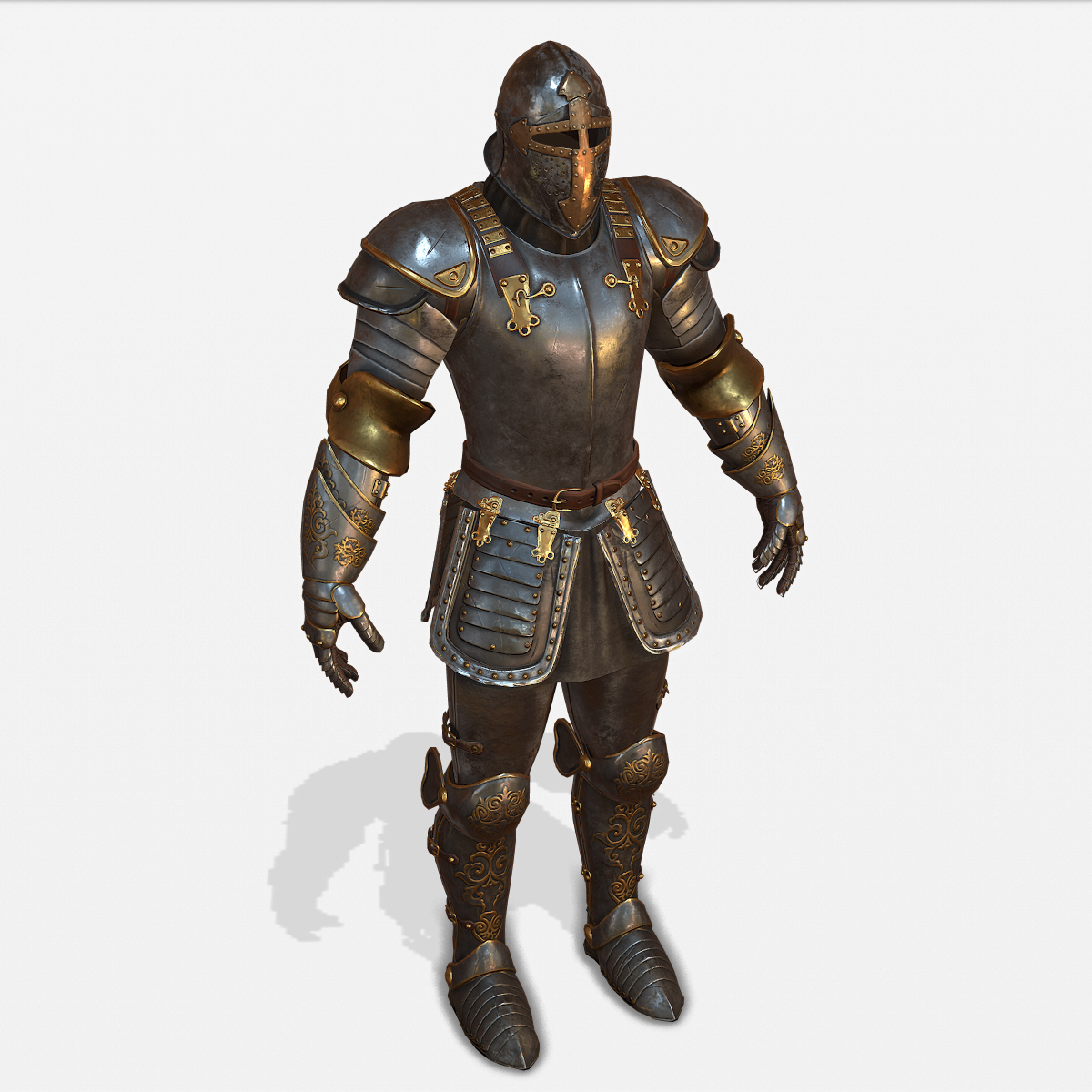 Medieval armor body 3D model - TurboSquid 1218567