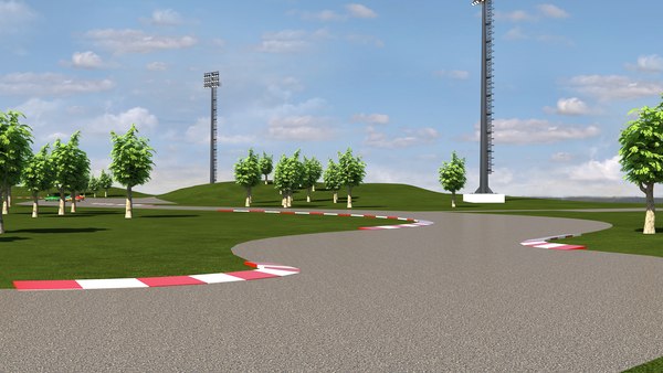 Go Kart Track model - TurboSquid 1819044