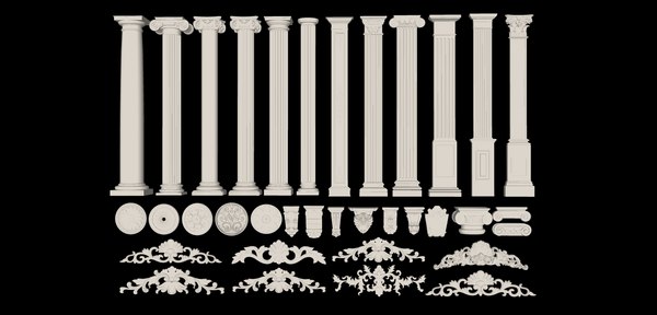 SketchUp Column Models | TurboSquid