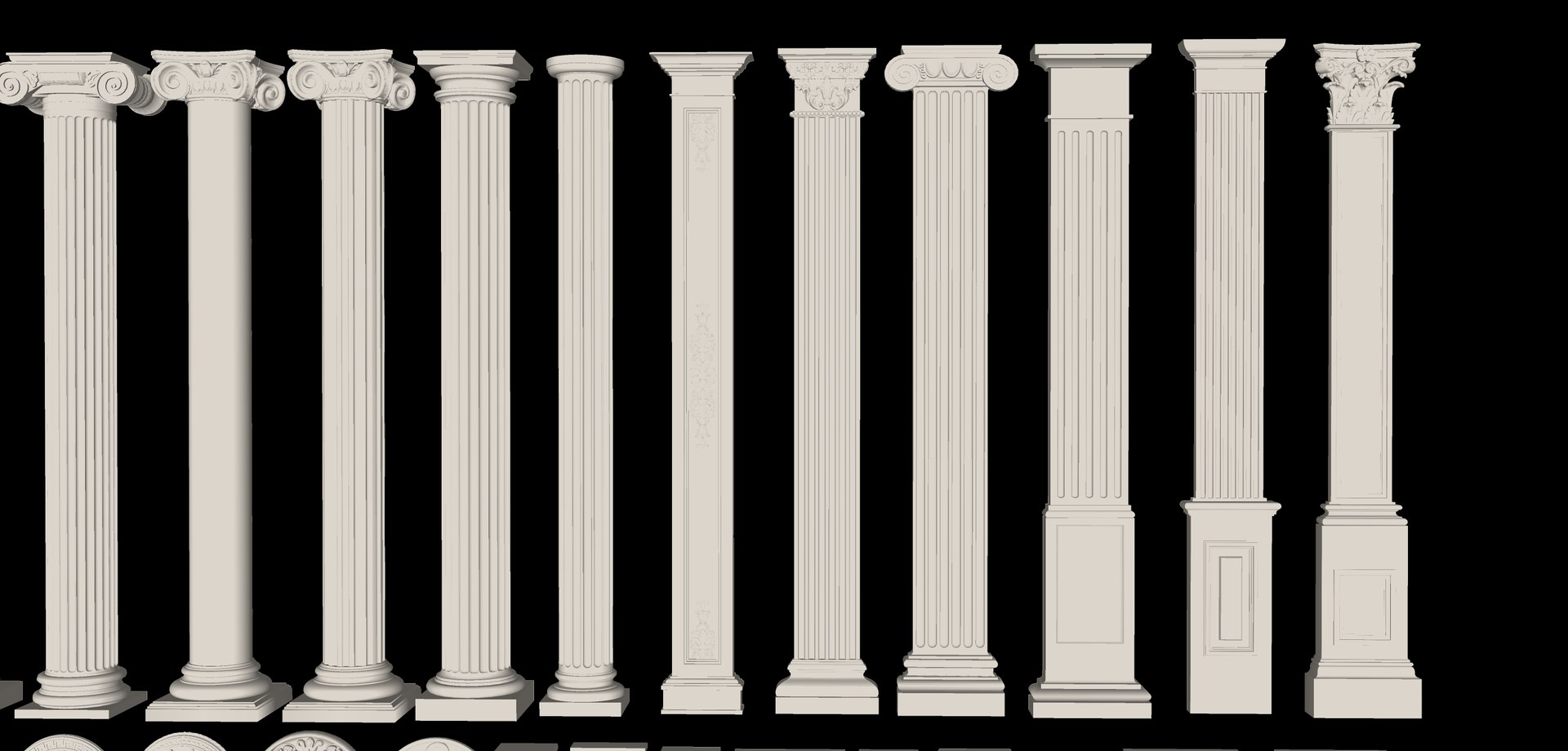 European Roman Column Carving Column Carving6 3D Model - TurboSquid 2016154