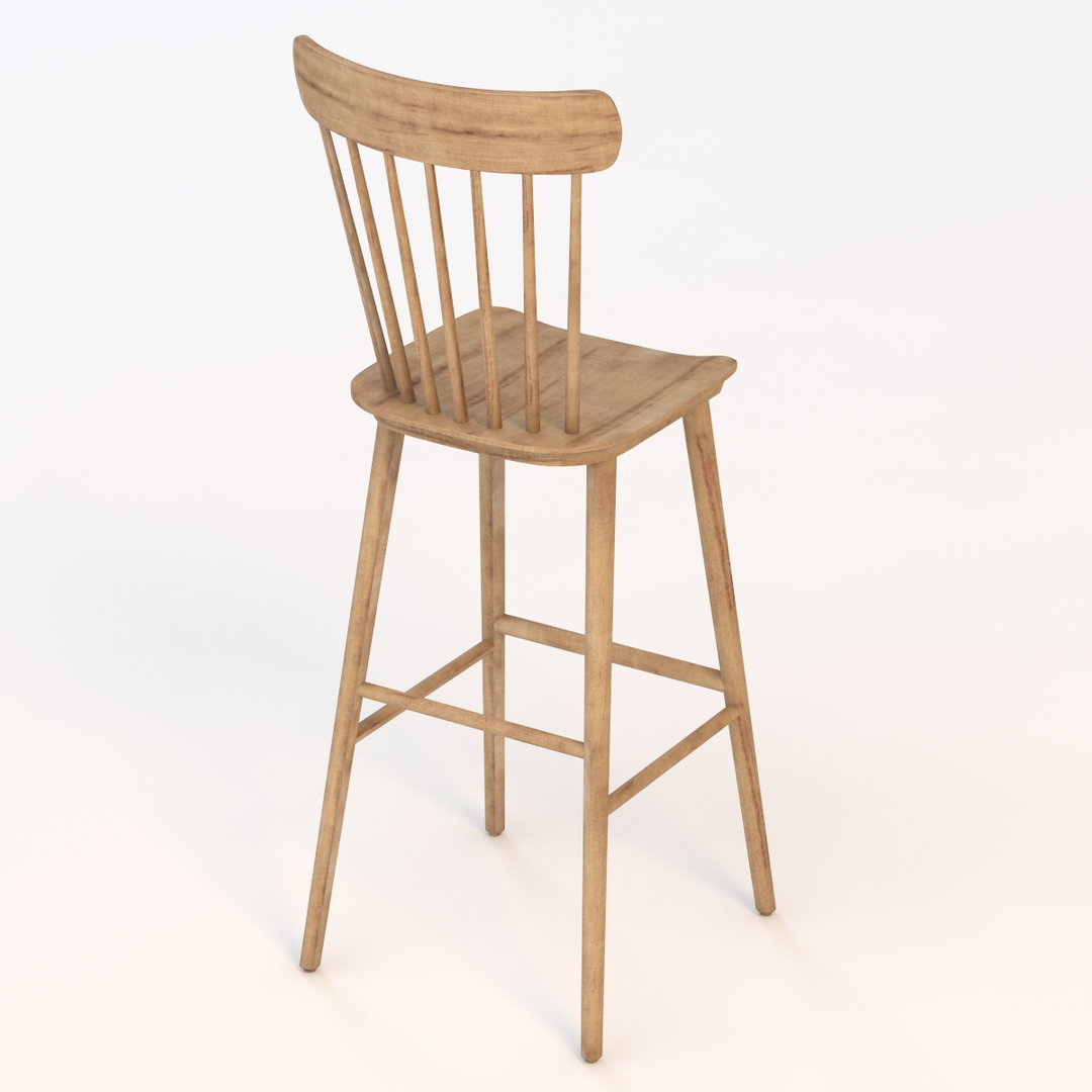 3D stool bar realistic - TurboSquid 1178845