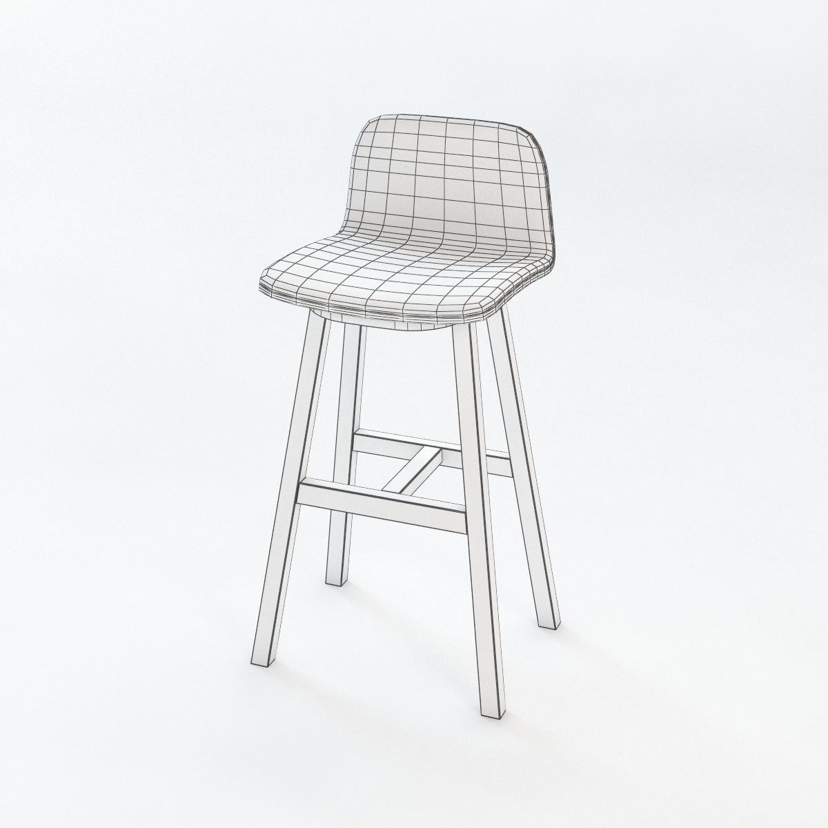3D stool bar realistic - TurboSquid 1178845