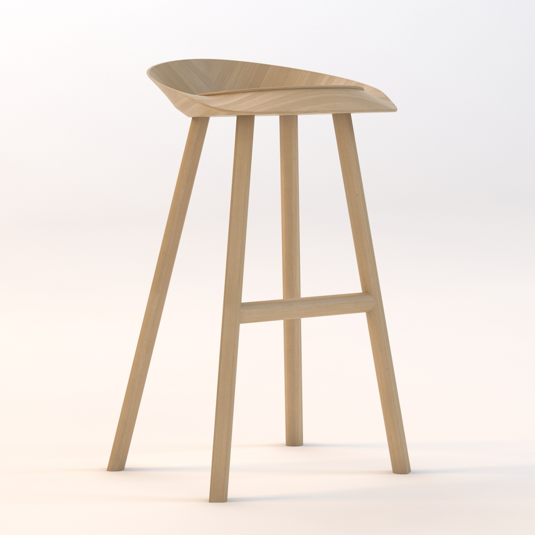 3D stool bar realistic - TurboSquid 1178845