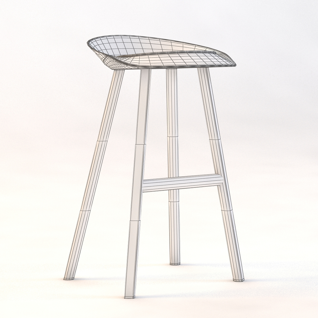 3D stool bar realistic - TurboSquid 1178845