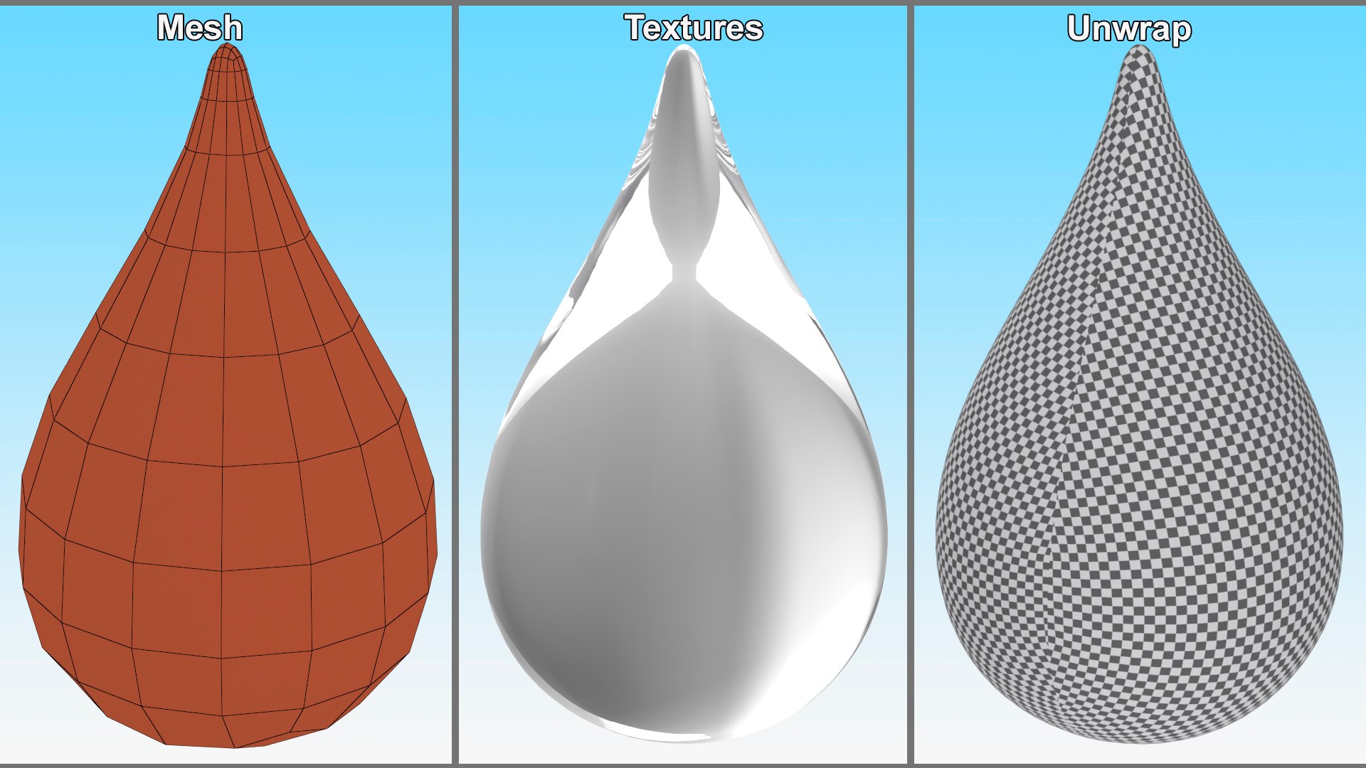 3D Water Droplet - TurboSquid 2161337