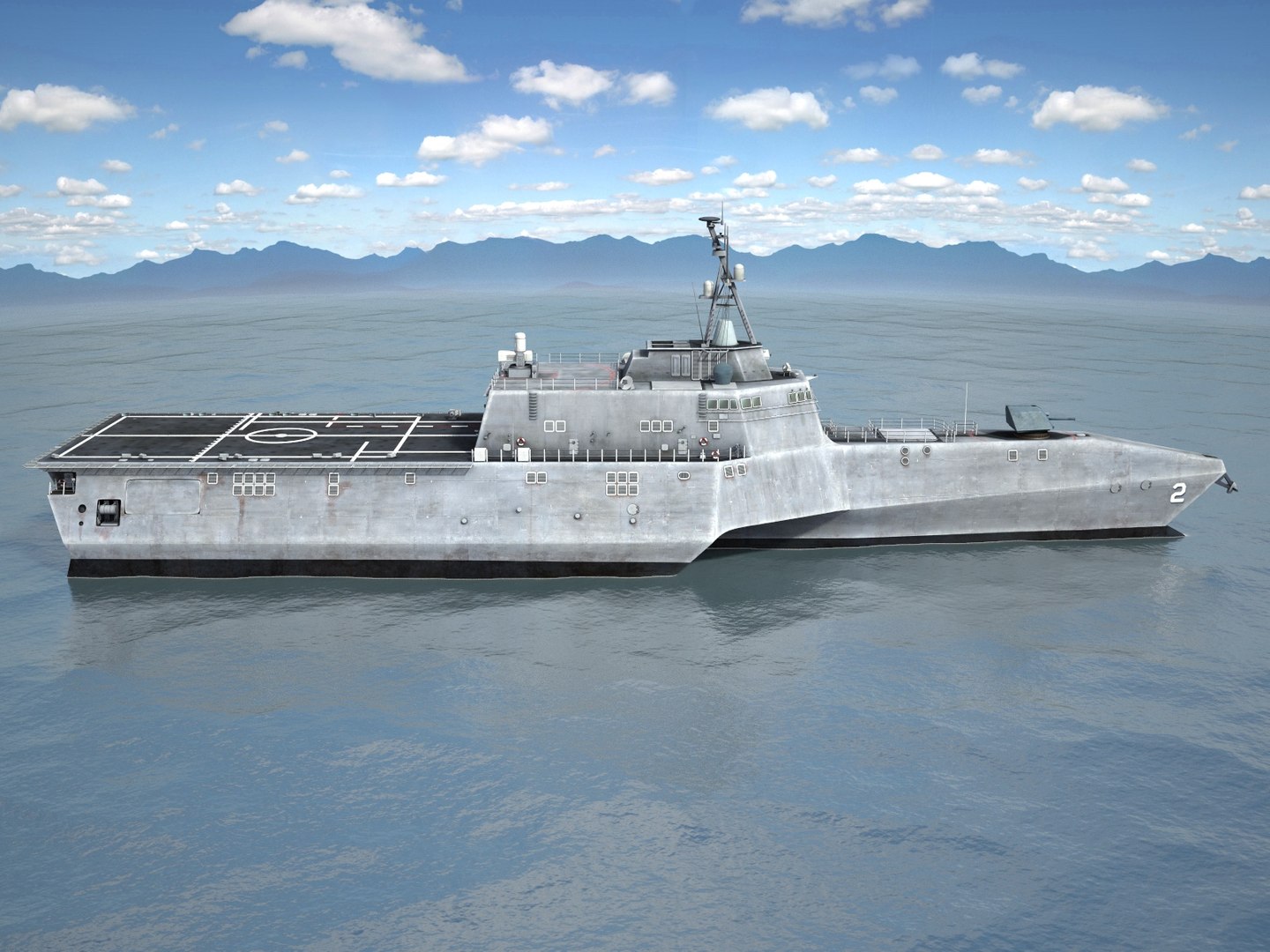 3d Ship Uss Independence Model