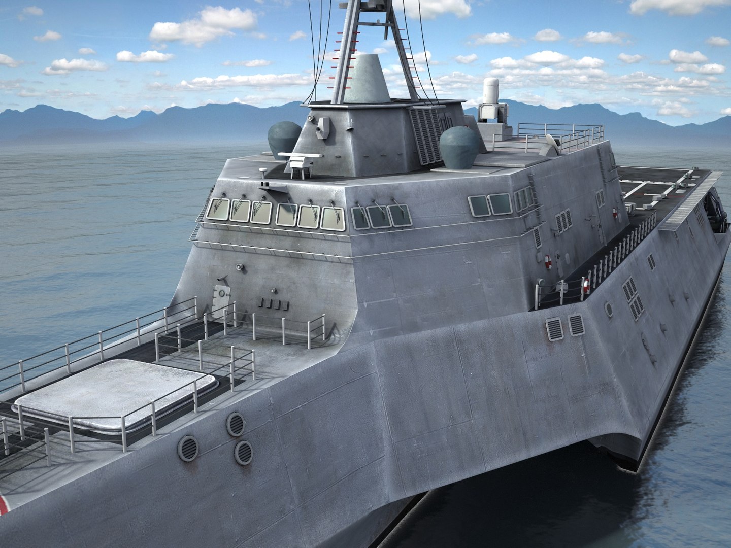 3d Ship Uss Independence Model