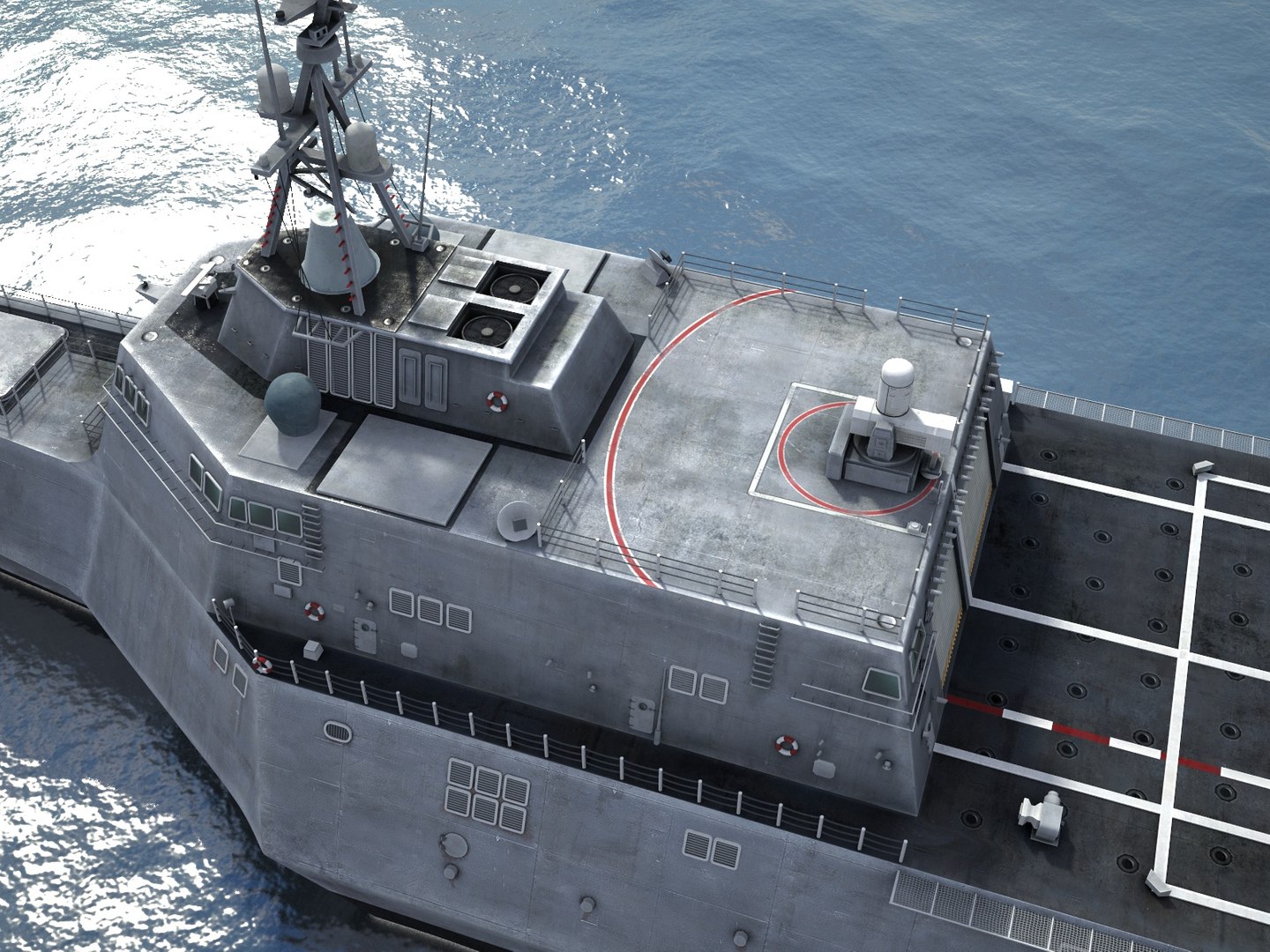 3d Ship Uss Independence Model