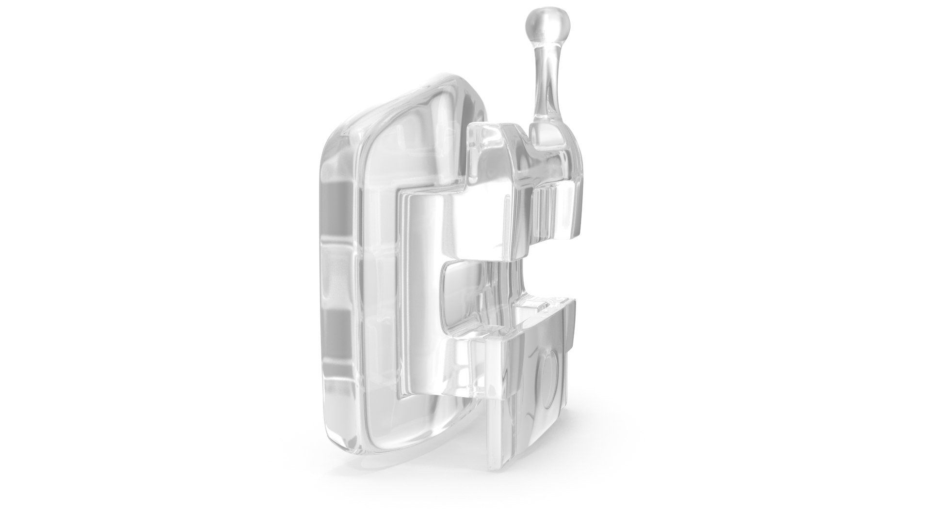 Ceramic Self Ligating Dental Braces Bracket V07 3D - TurboSquid 2077211