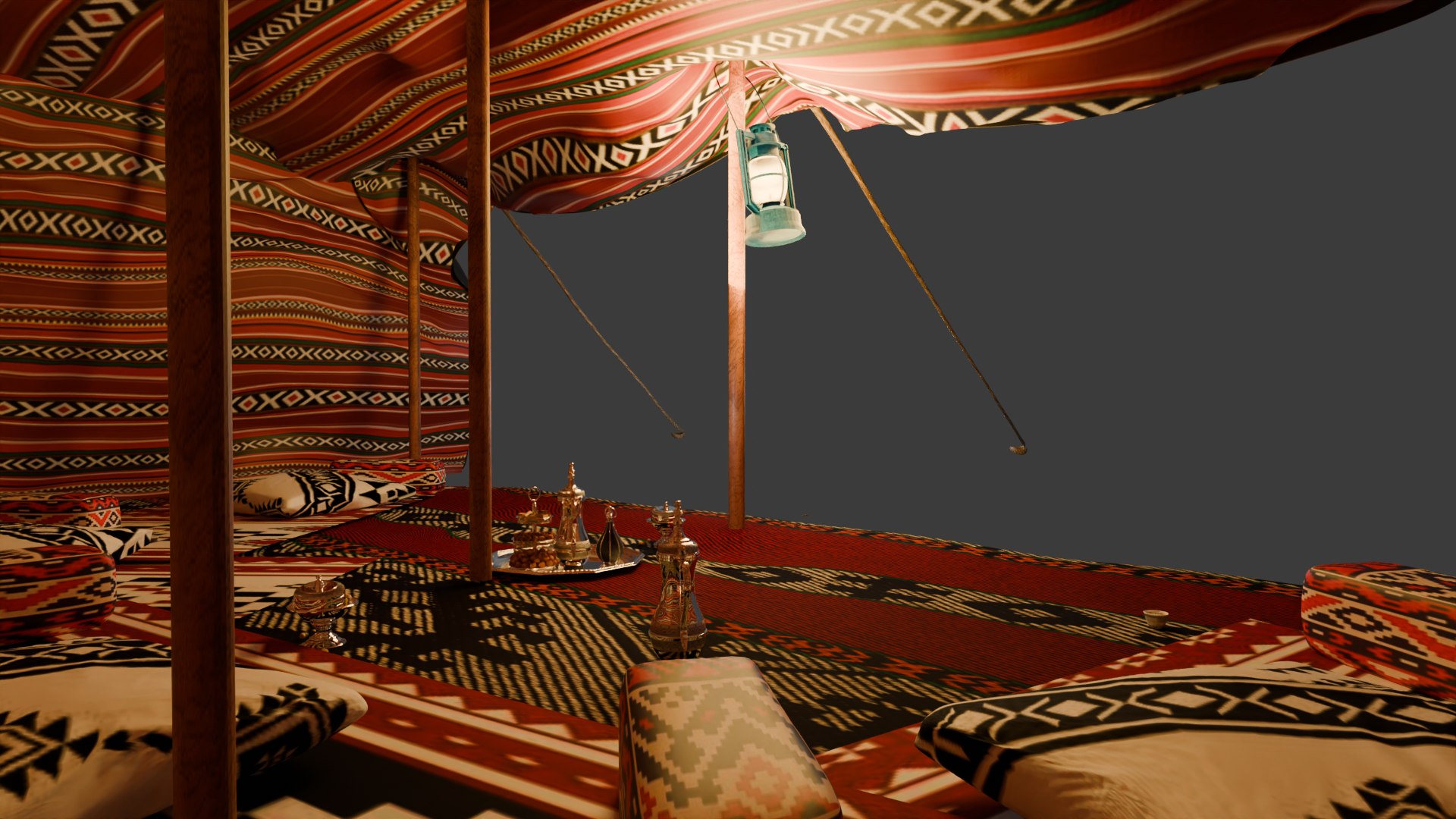 Arabic Tent 3D Model - TurboSquid 2175623