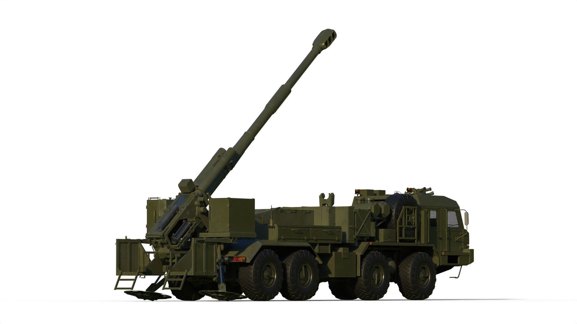 Malva 2s43 Self-propelled Howitzer 3D Model - TurboSquid 2261191