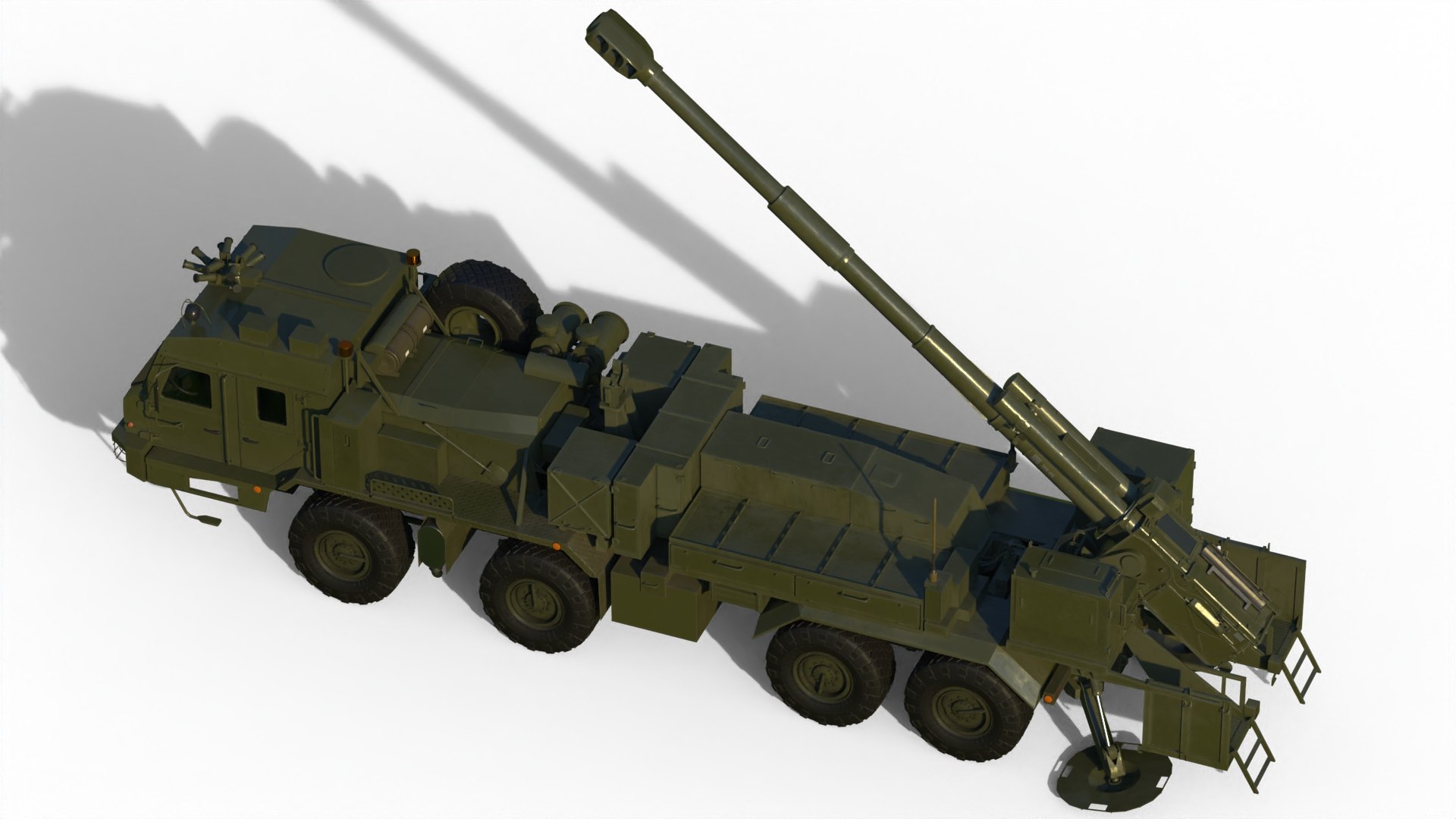 Malva 2s43 Self-propelled Howitzer 3D Model - TurboSquid 2261191