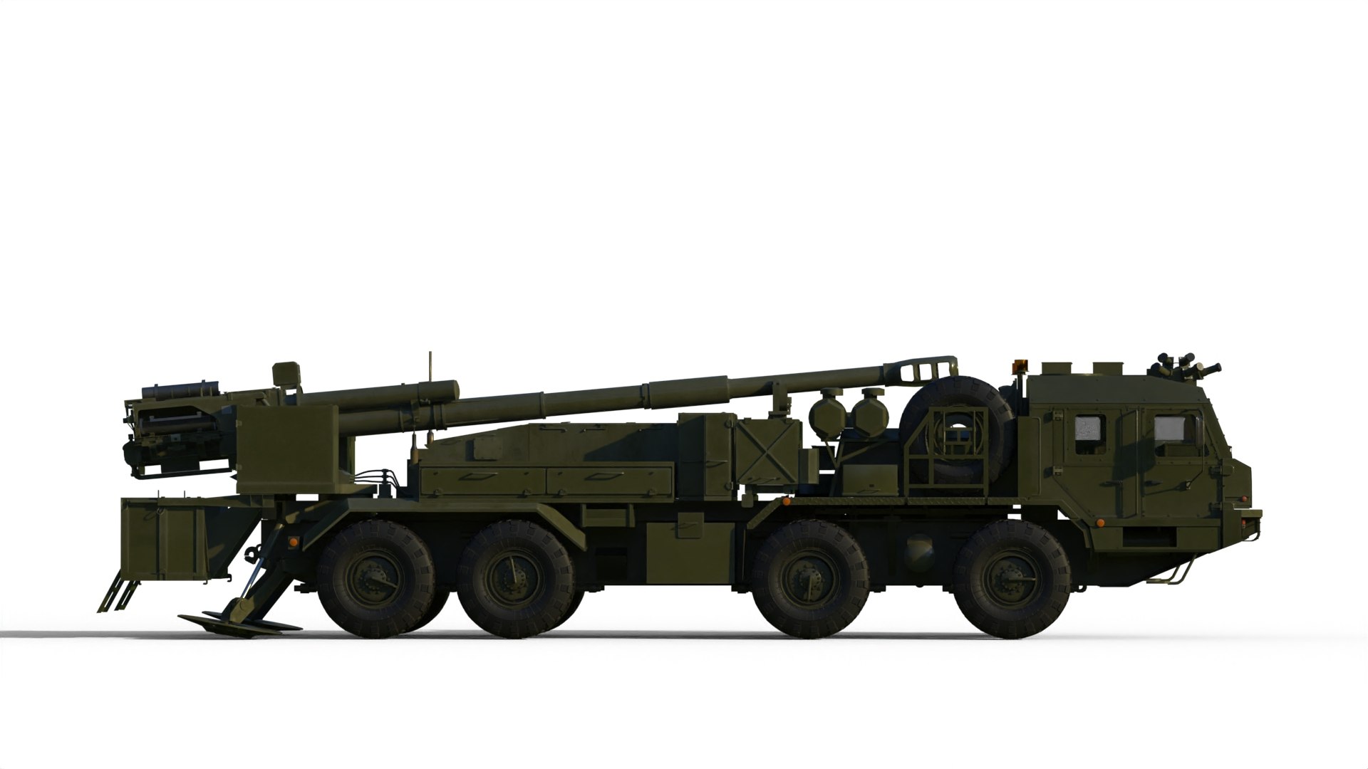 Malva 2s43 Self-propelled Howitzer 3D Model - TurboSquid 2261191