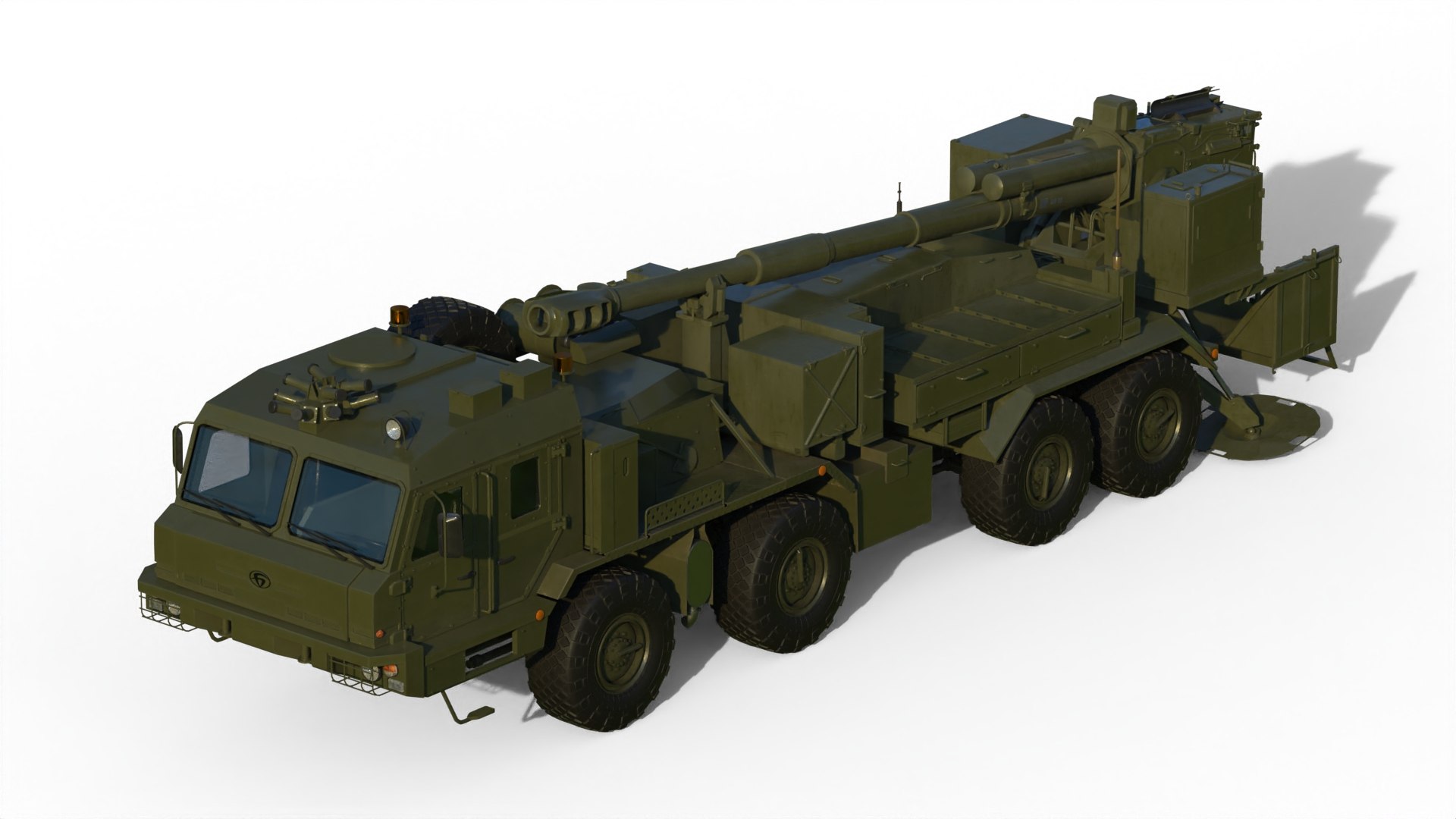 Malva 2s43 Self-propelled Howitzer 3D Model - TurboSquid 2261191