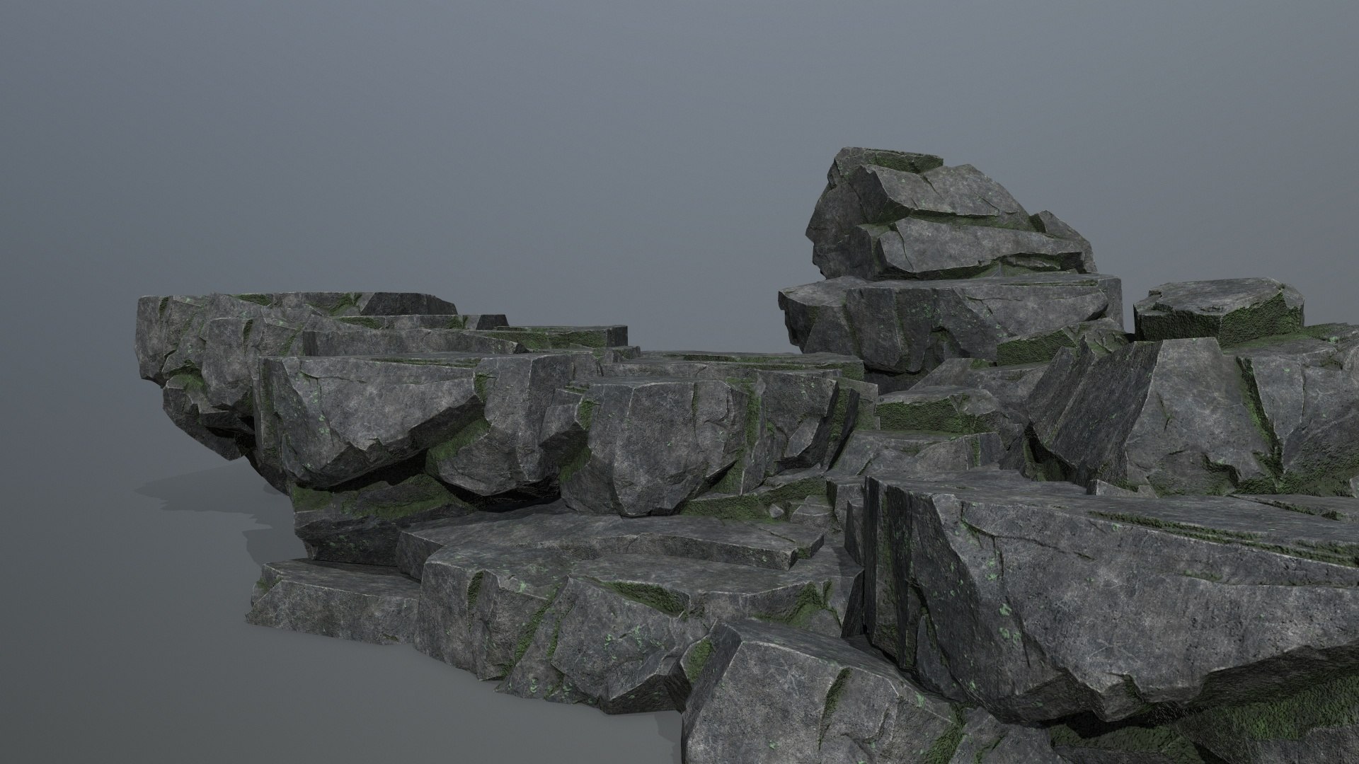 3D Cliff Rocks Model - TurboSquid 2275463