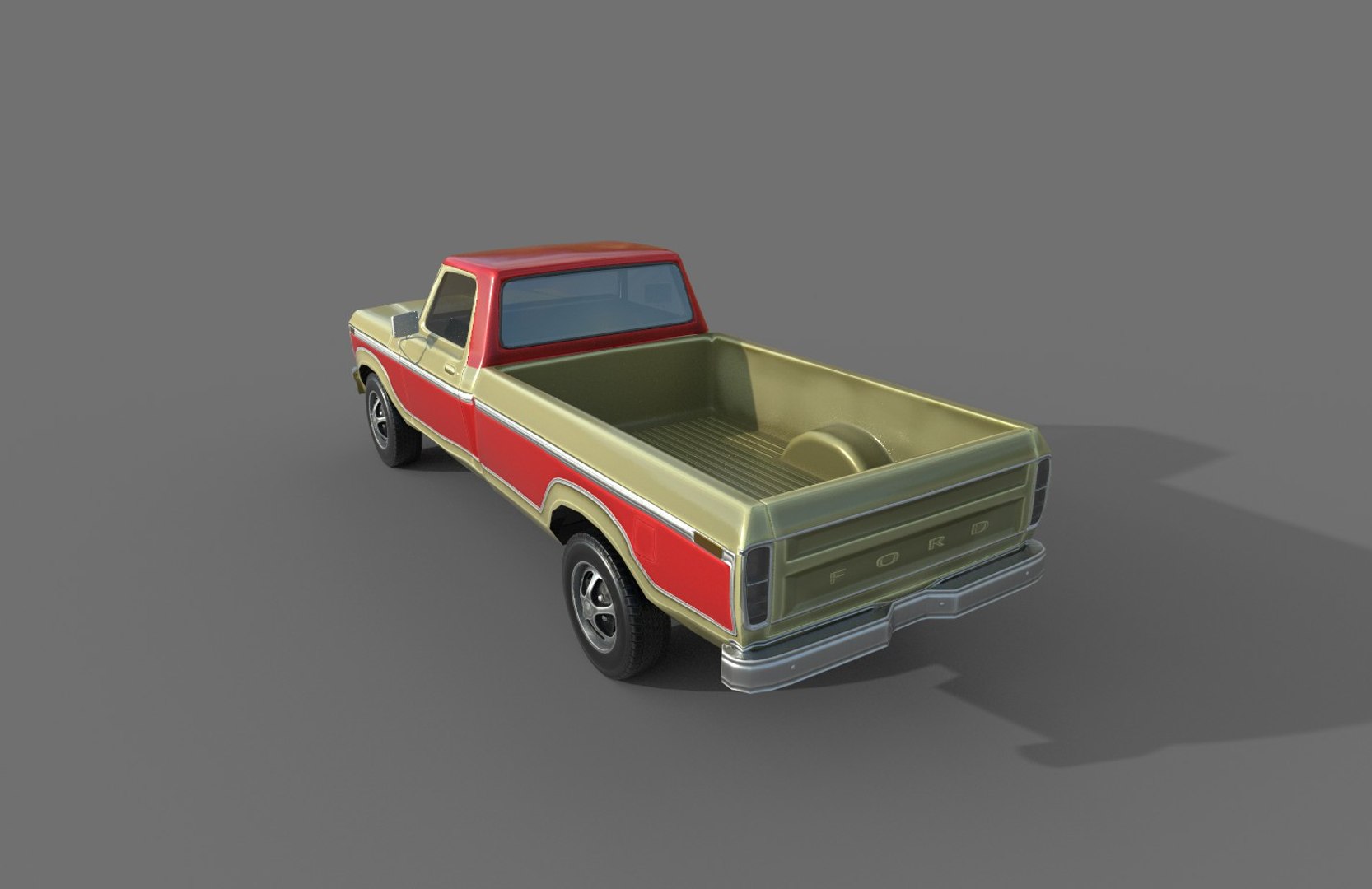 3D Low Poly Car - Ford F150 1978 - TurboSquid 1768792