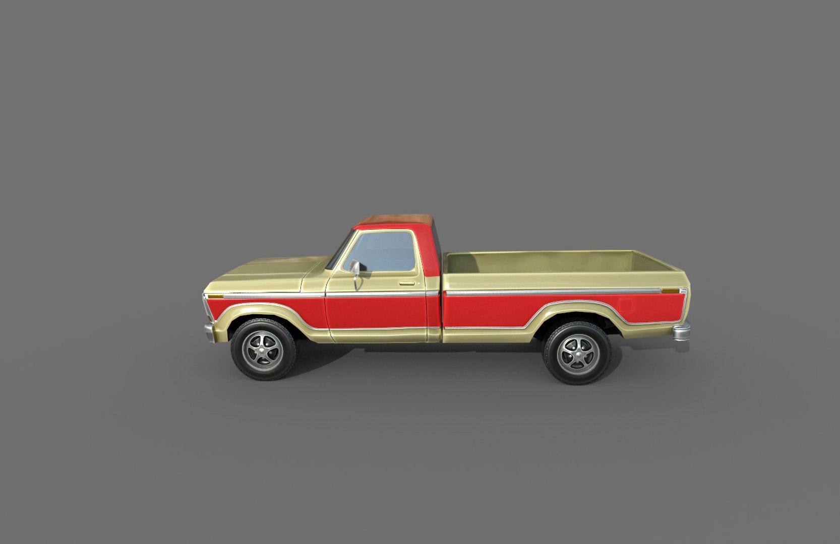 3D Low Poly Car - Ford F150 1978 - TurboSquid 1768792