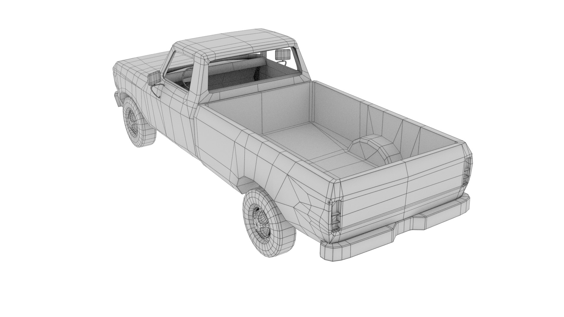 3D Low Poly Car - Ford F150 1978 - TurboSquid 1768792