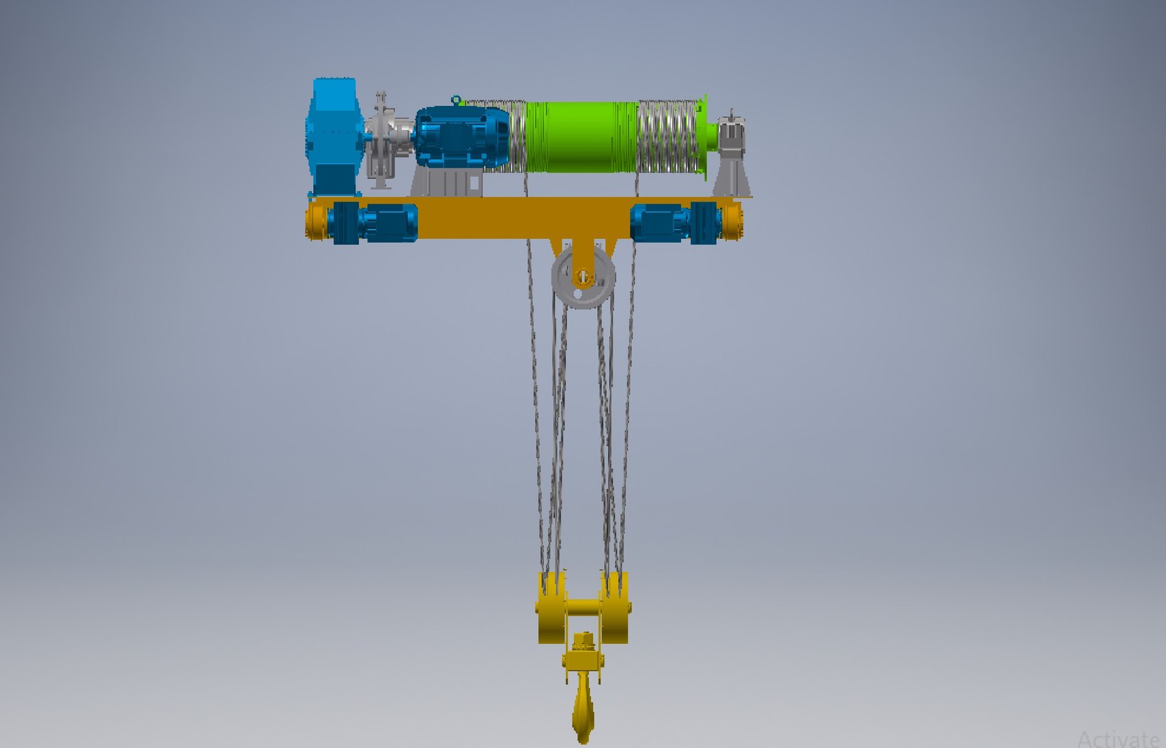 Overhead Bridge Crane Specification 3D - TurboSquid 1998000