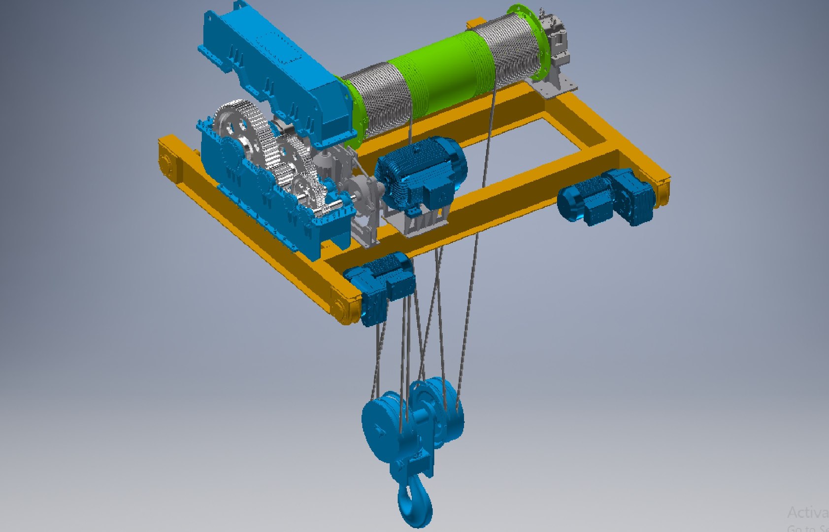 Overhead Bridge Crane Specification 3D - TurboSquid 1998000