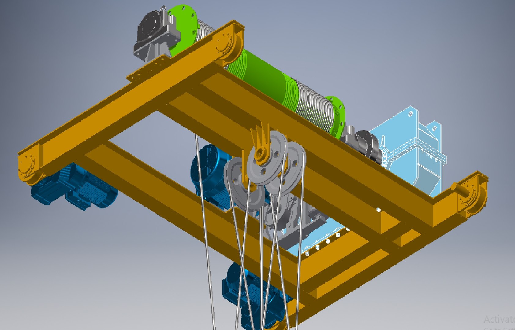 Overhead Bridge Crane Specification 3D - TurboSquid 1998000